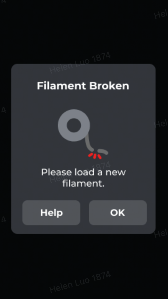 How to Stop the Broken Filament Alert